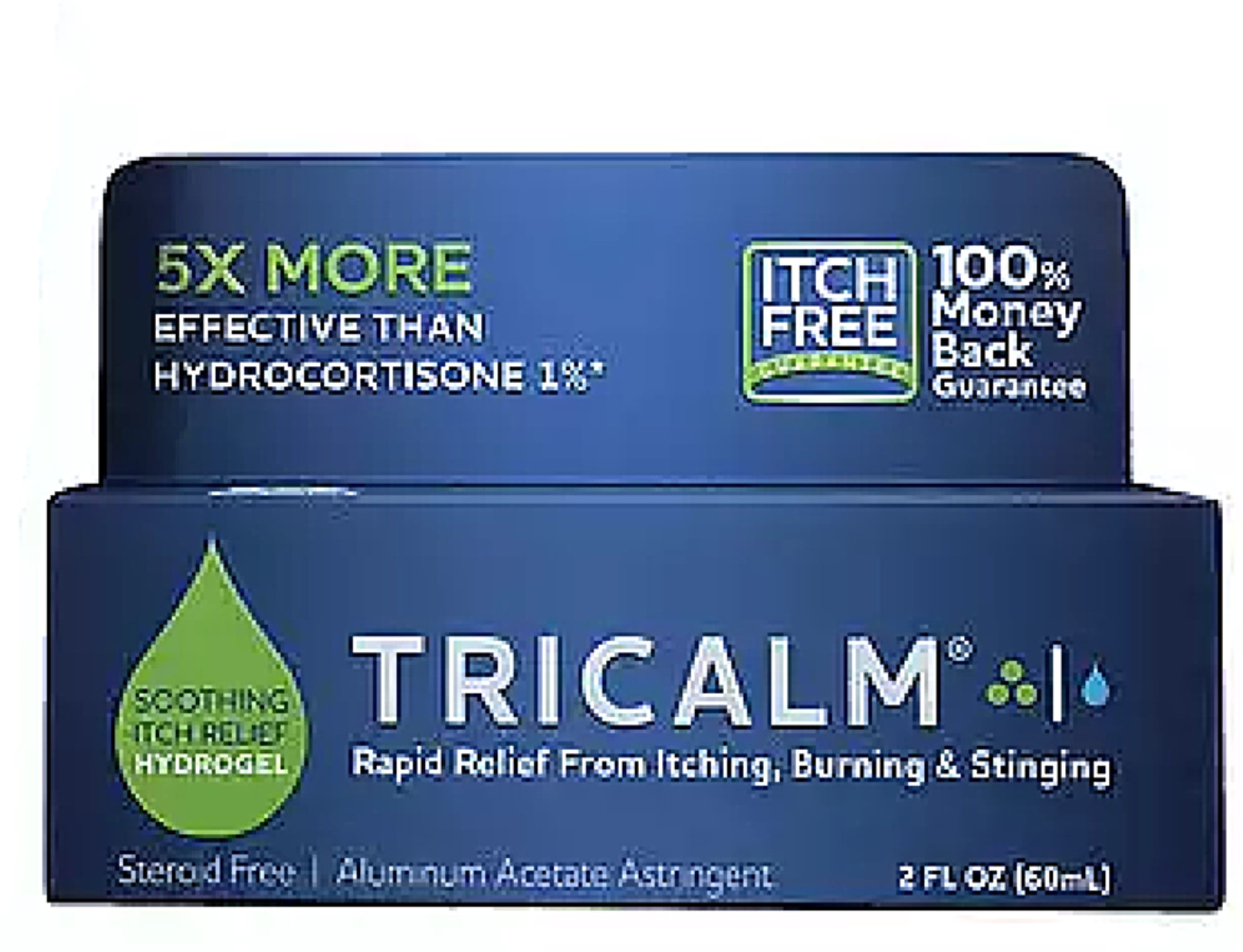 TriCalm Hydrogel, Steroid-Free Soothing Itch Relief Gel 2 oz (Pack of 4 ...