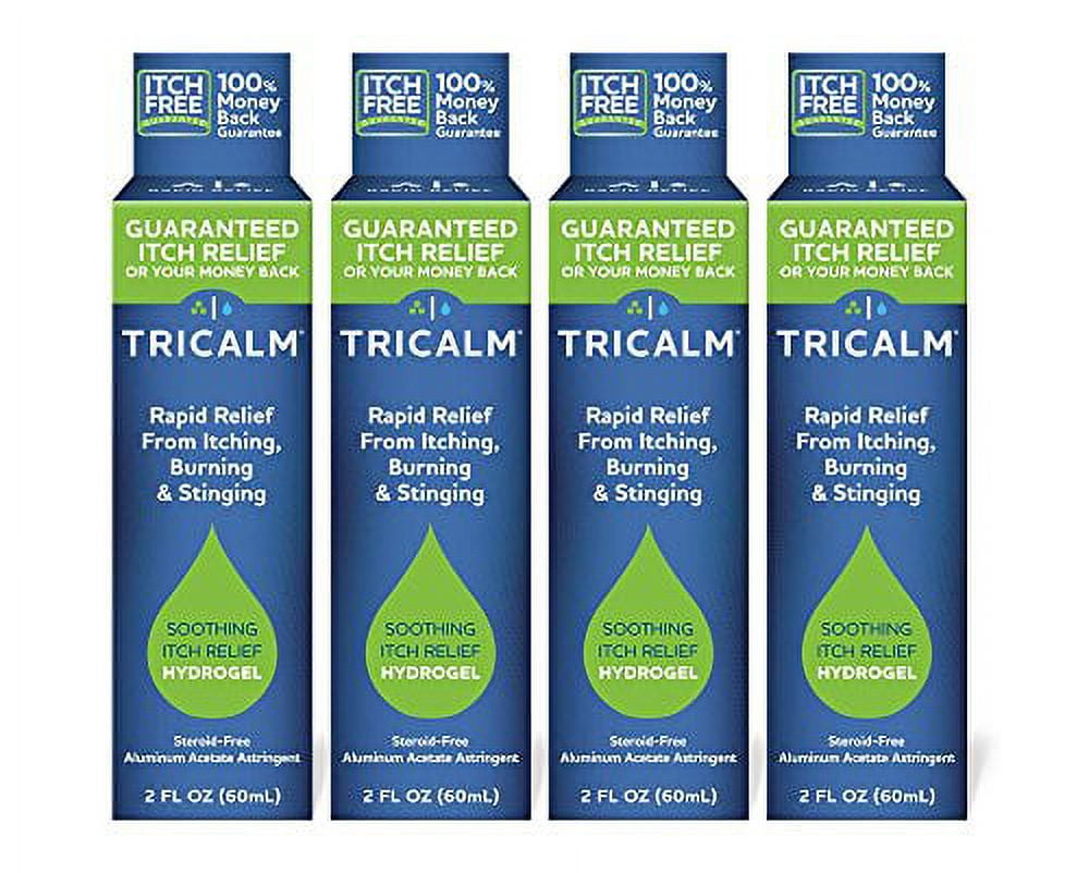 TriCalm Medicine, Soothing Itch Reliever Hydrogel 2 oz, 4 Count ...