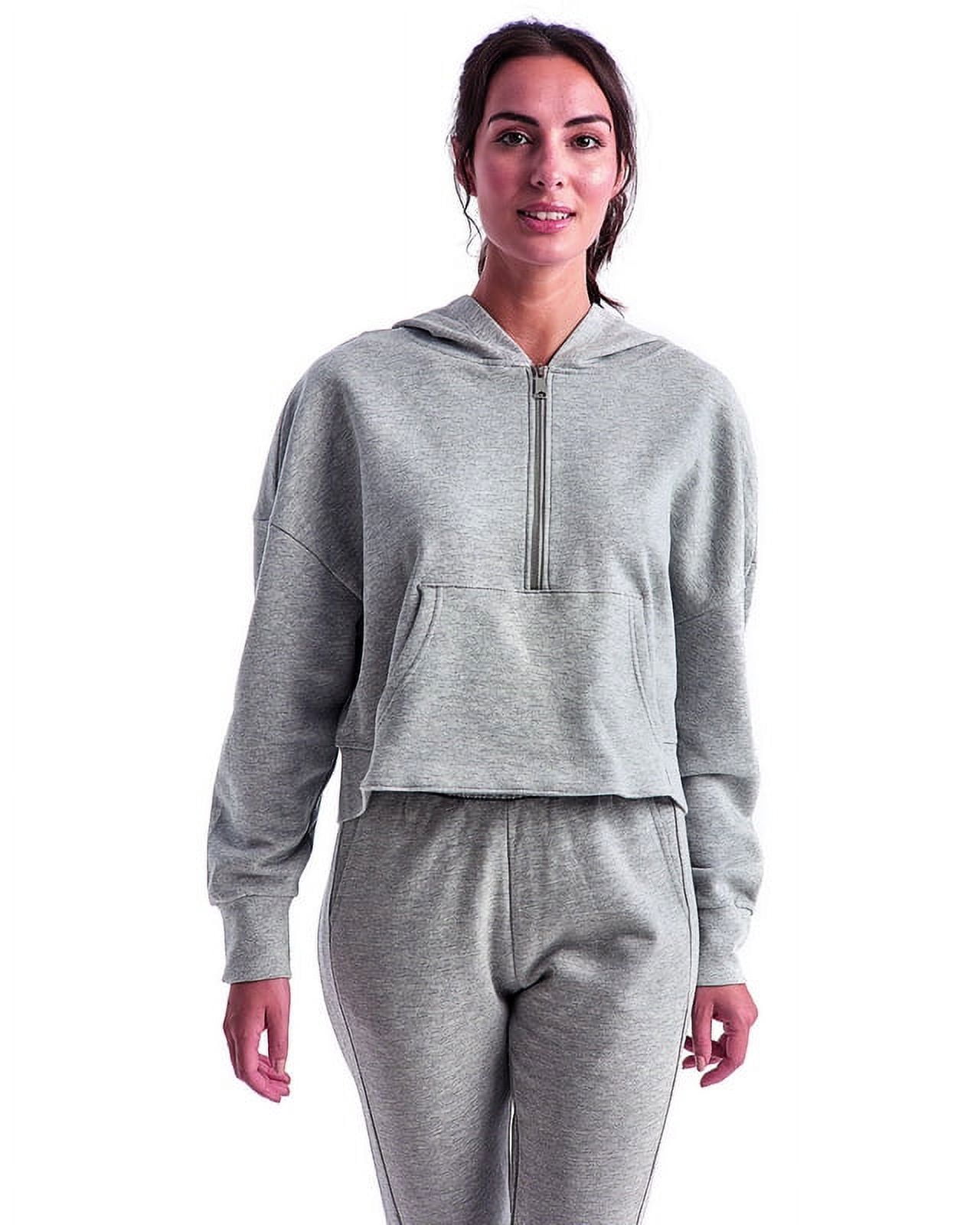 TriDri TD077 Ladies' Alice Half-Zip Hooded Sweatshirt - Walmart.com