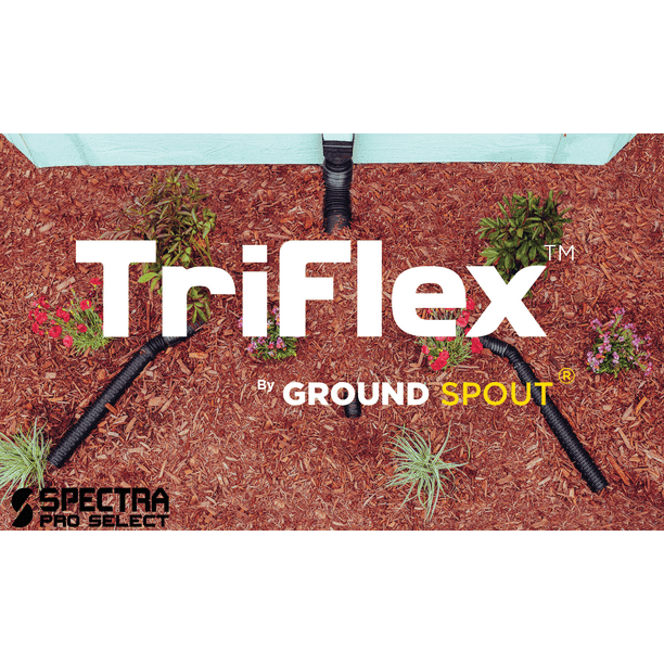 TriFlex by Ground Spout Flexible Downspout Extension by Spectra Pro ...