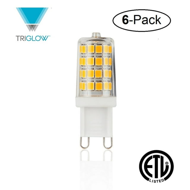 TriGlow (6-Pack) LED 3-Watt (40W Equivalent) G9 Base 120V, 330 Degree ...