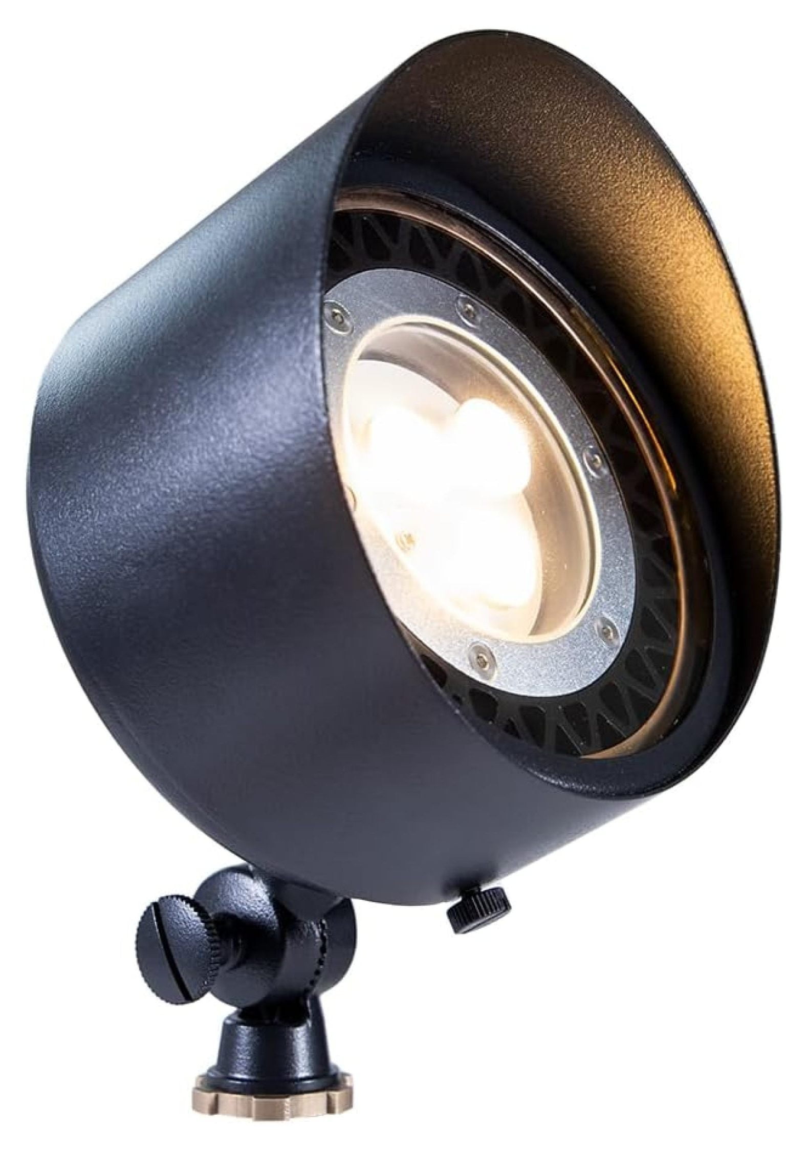TriGol 12V Brass Flood Light (Black) with 9W 2700K PAR36 LED Bulb (900 ...