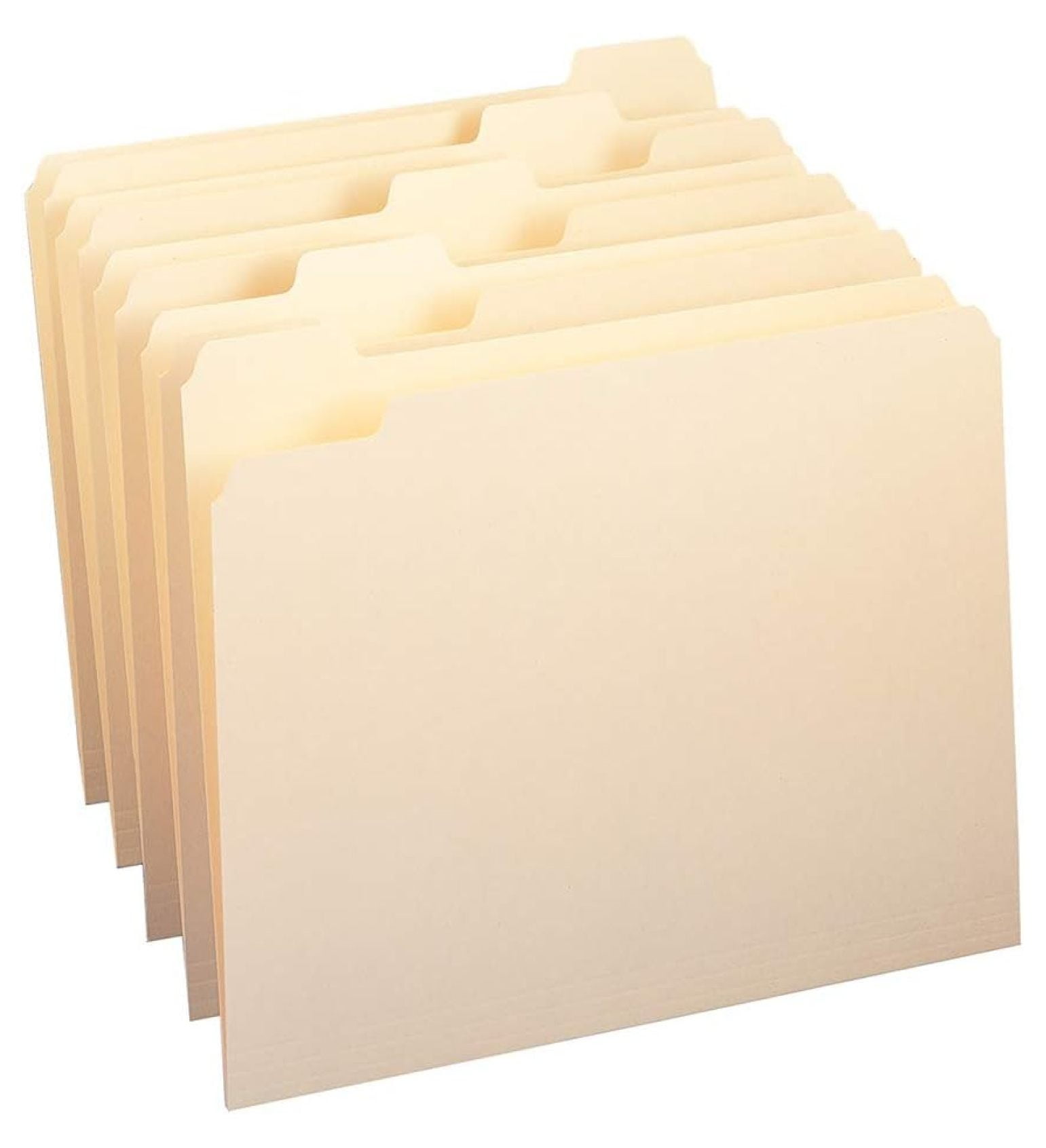 TriGol File Folder, 1/5-Cut Tab, Assorted Positions, Letter Size ...