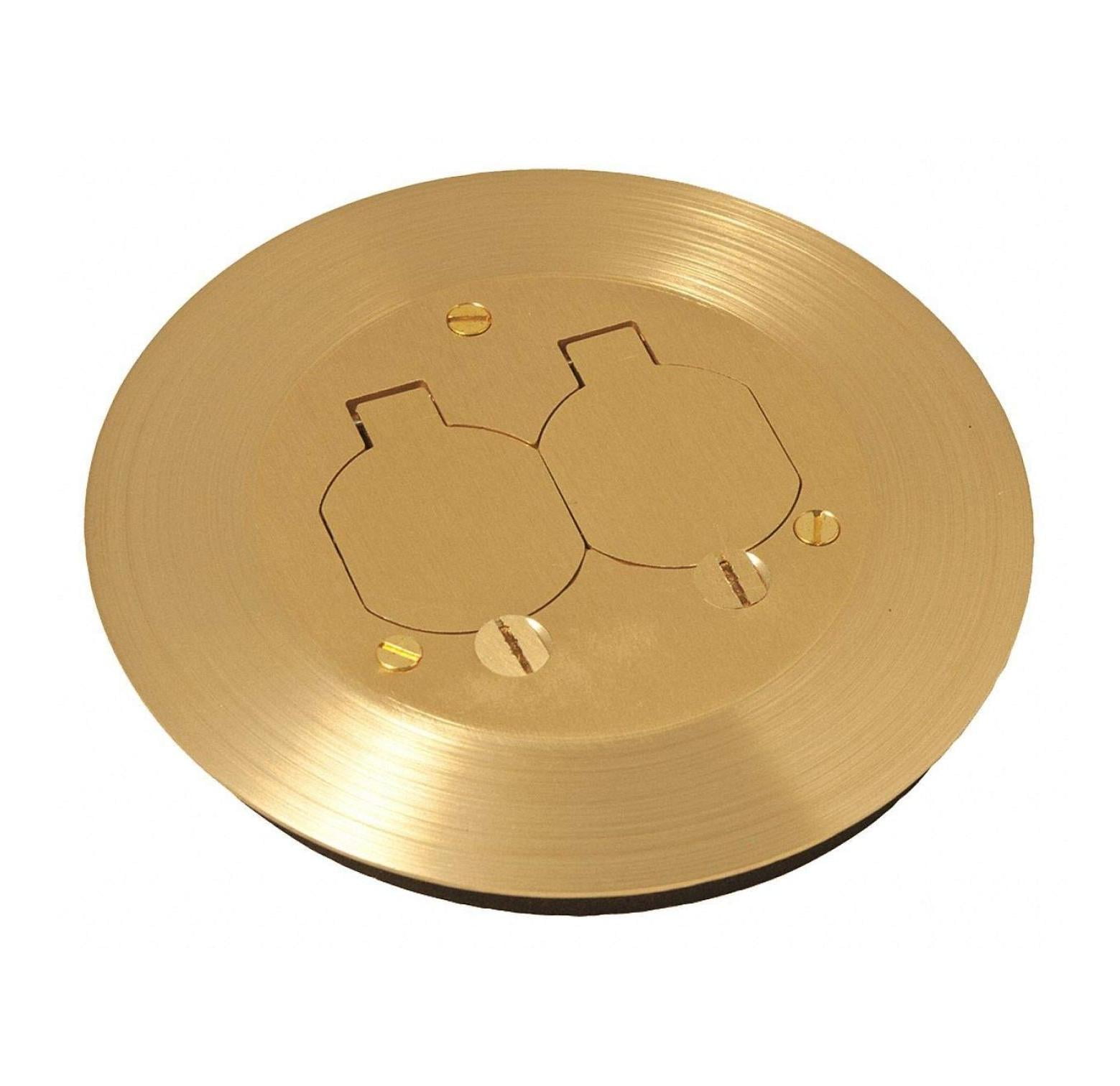 TriGol RAC5500KIT - Floor Box Cover Round 2-1/4 L Brass - Walmart.com