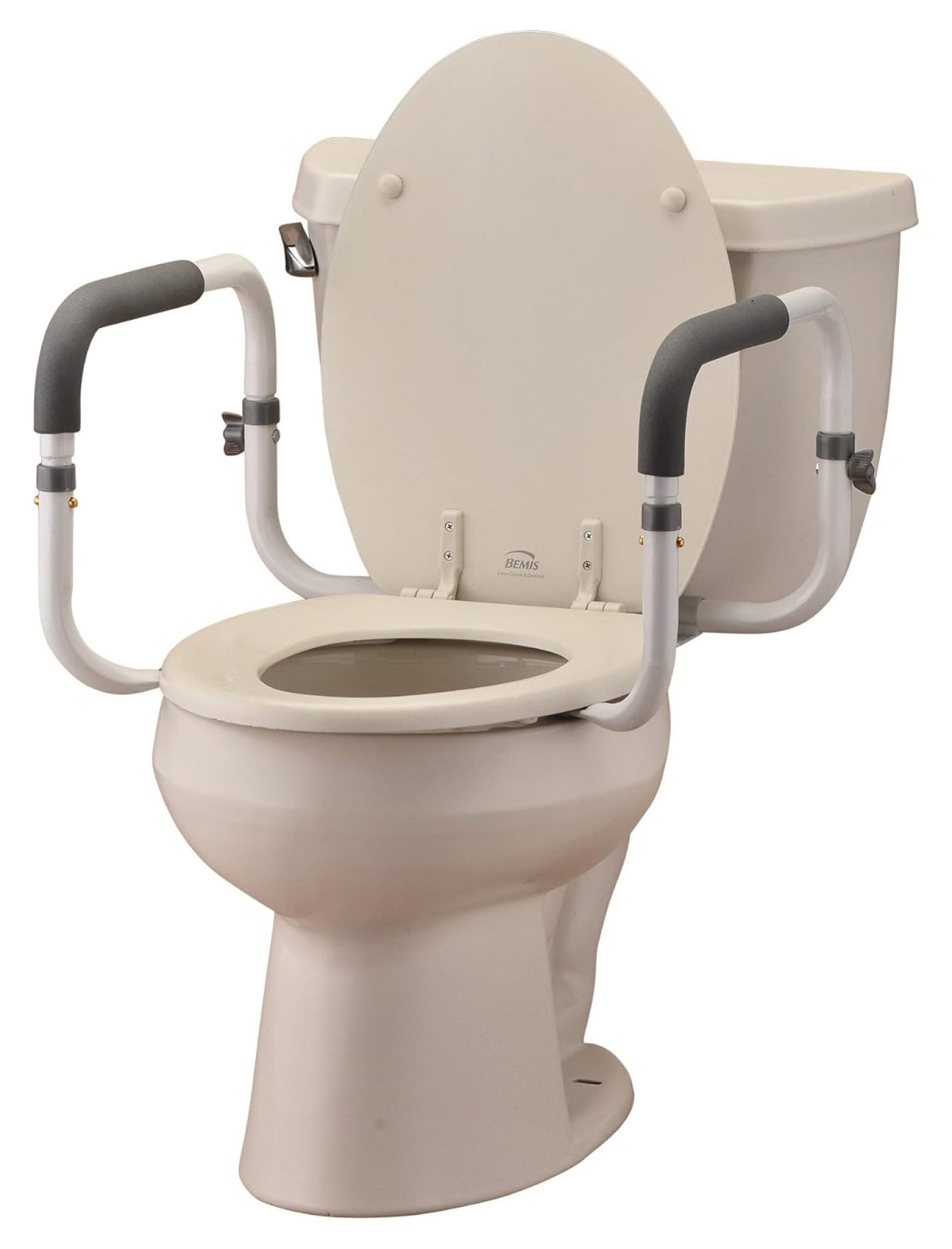 TriGol Toilet Rails, Padded Handrails for Toilet Seat, Safety Support ...