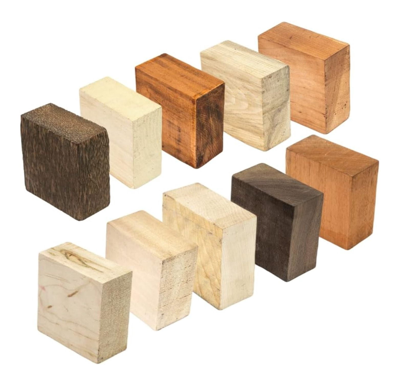 TriGol's Pack of 10, Bowl Blanks - Black Walnut, Cherry, Mahogany ...