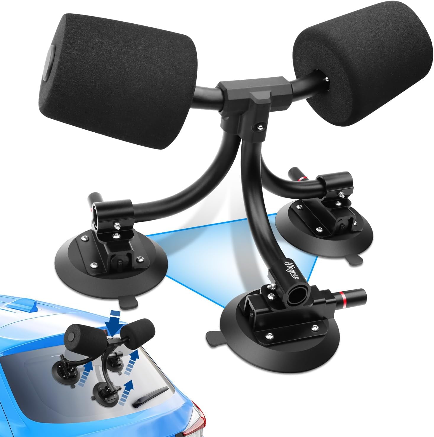 TriGrip Kayak Load Roller,3 Suction Cups Kayak Roller Loader,Kayak Helpers -Pump Vacuum Type ...