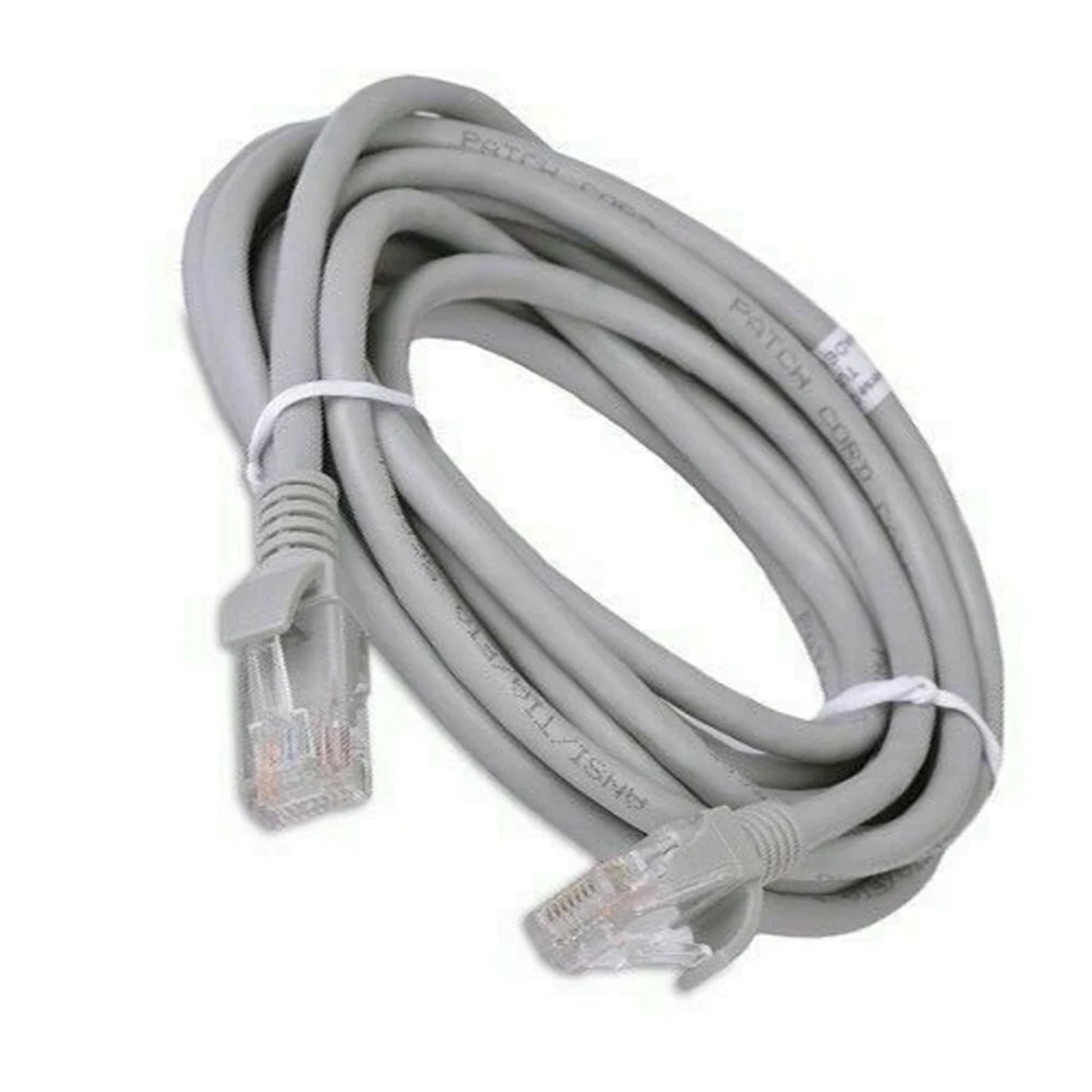 TriSonic 15 ft UL CAT5 Grey Networking Cable RJ45 LAN DSL High Speed ...