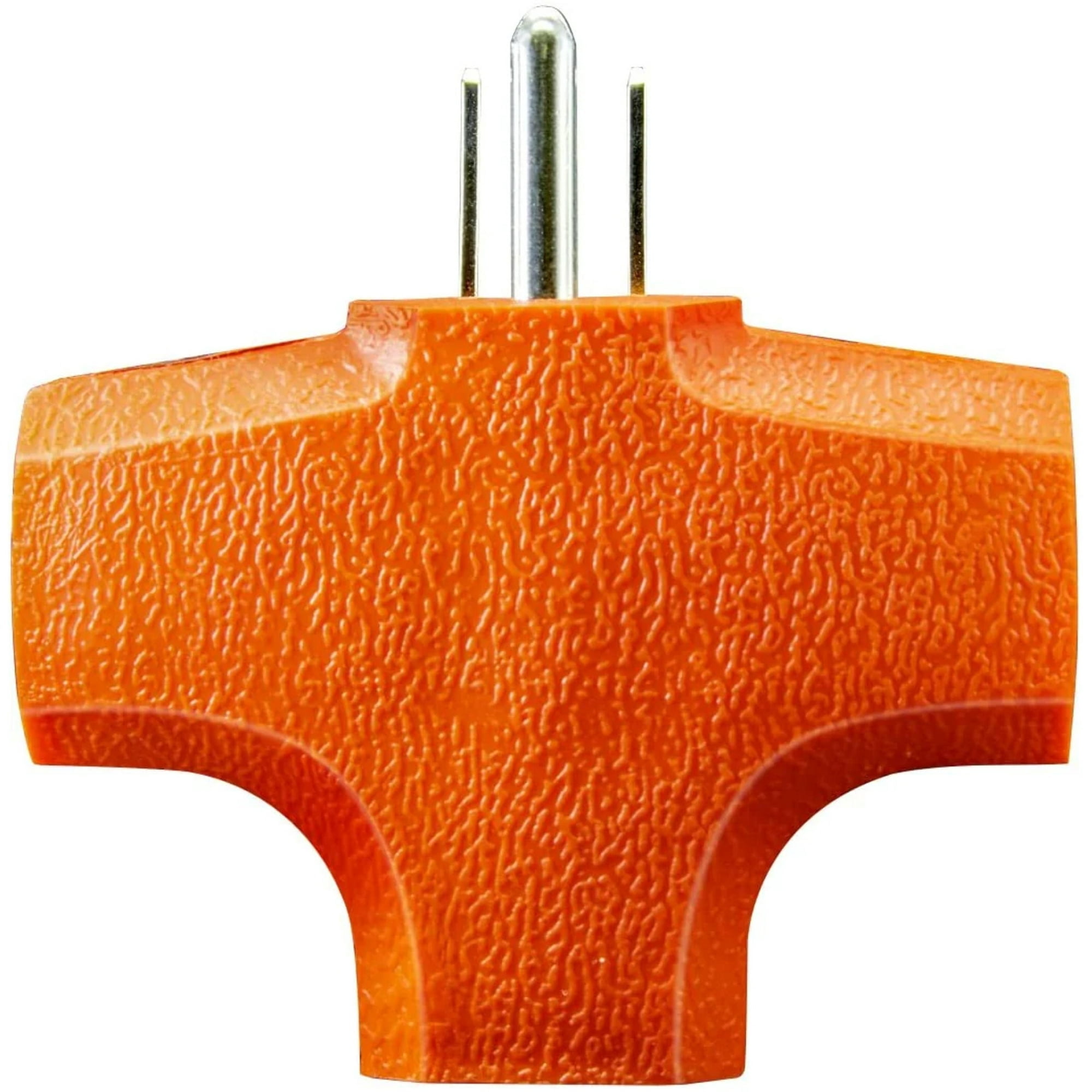 TriSonic 3 Outlet UL Adapter Heavy-Duty Grounded Power Tap, T-Shaped ...