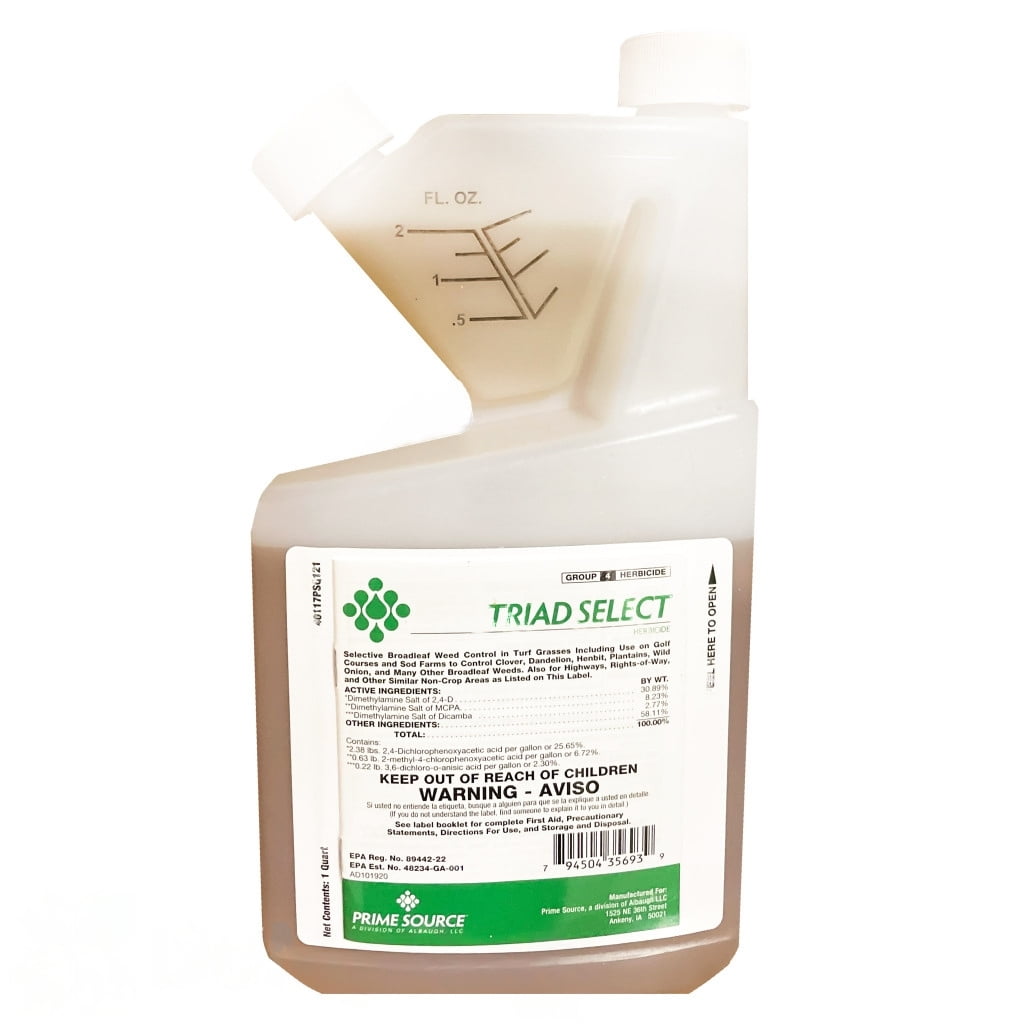 Prime Source Triad Select Herbicide - Lawn Liquid Turf Killer for ...