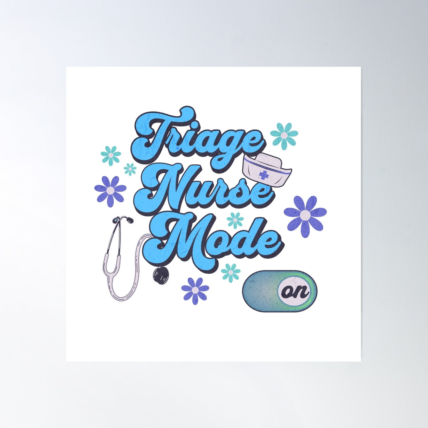 Triage Nurse Poster Wall Art, Modern Wall Decor, 16x16 UNFRAMED ...