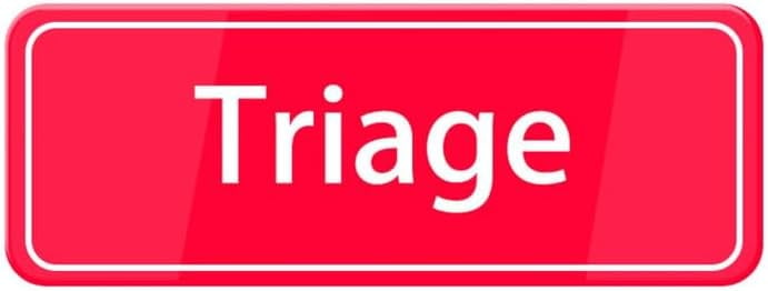 Triage Self-Adhesive Acrylic Signs For Business Door And Wall 10"X3 ...
