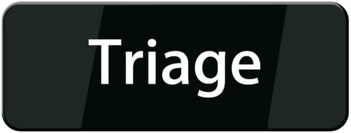 Triage Sign For Business Self Adhesive Signs Industrial Warning Signs ...