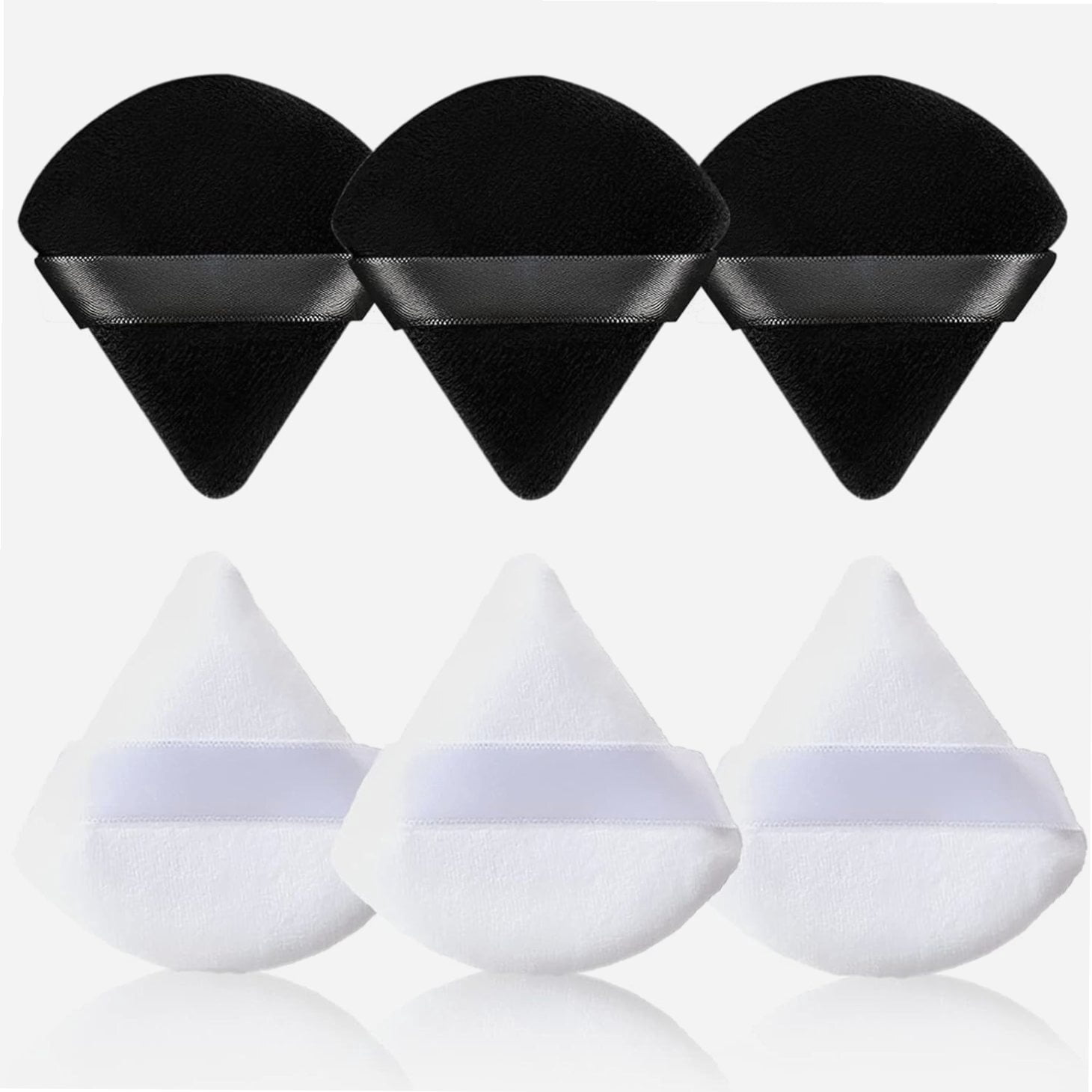 Triagle Powder Puff,6 Pcs Powder Puffs for Face Powder,Supper Soft ...