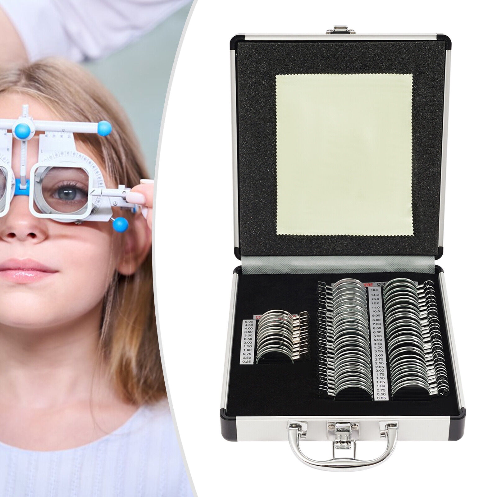 Trial Lens Set, 68 PCS Trial Lens Set with Storage Case, Optical Trial ...