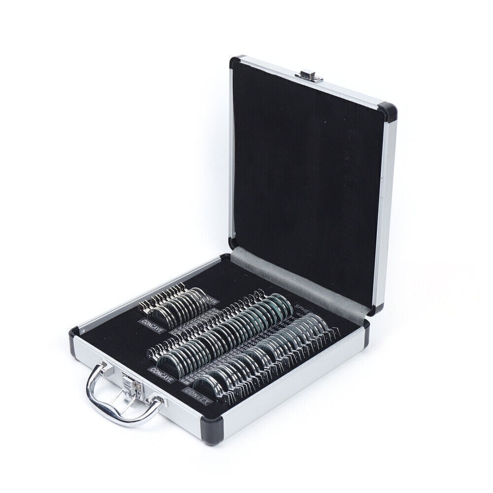 Trial Lens Set 68pcs Rim Optometry Optical Instrument w/ Aluminium Box ...