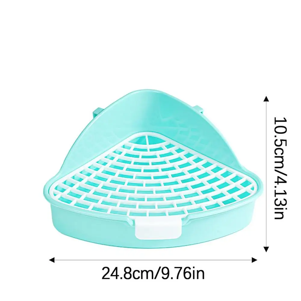 Triangle Animal Pet Cat Rat Rabbit Pee Potty Trainer Litter Tray Toilet ...