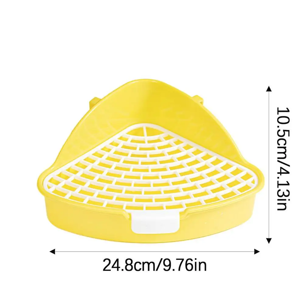 Triangle Animal Pet Cat Rat Rabbit Pee Potty Trainer Litter Tray Toilet ...