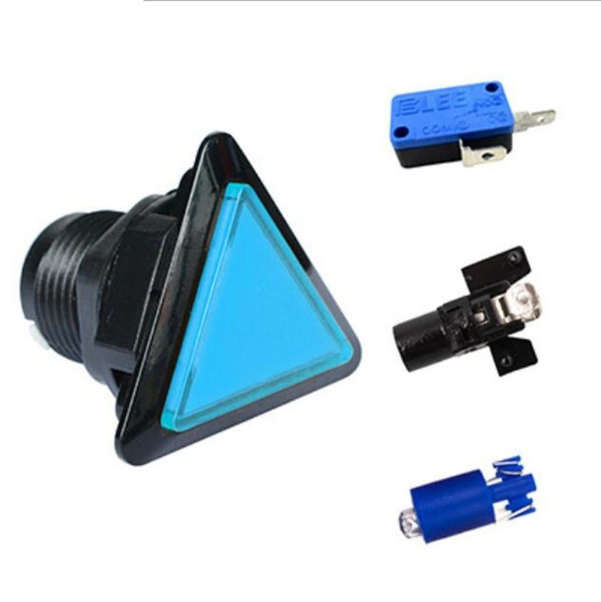 Triangle Arcade Control Panels Push Buttons Illuminated LED Light With Microswitch Accessories ...