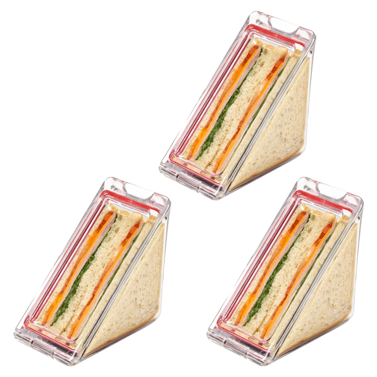 Triangle Bakery Packaging Small Sandwich Box Containers Reusable Bags ...