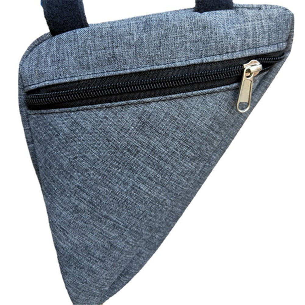 Triangle Bike Bag Top Tube Bag Saddle Bag Cycling Bag Triangle Bag Gray ...