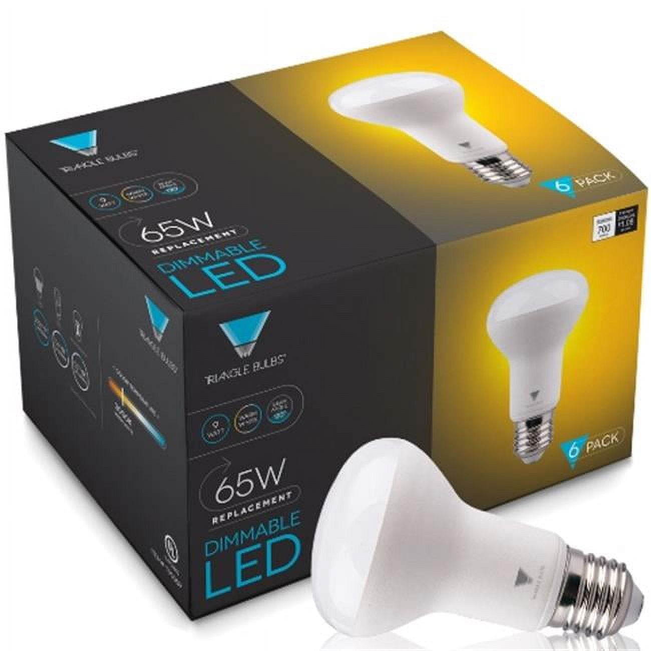 Triangle Bulbs T95059-6 9 Watt R20 Indoor Flood LED Light Bulb Soft ...