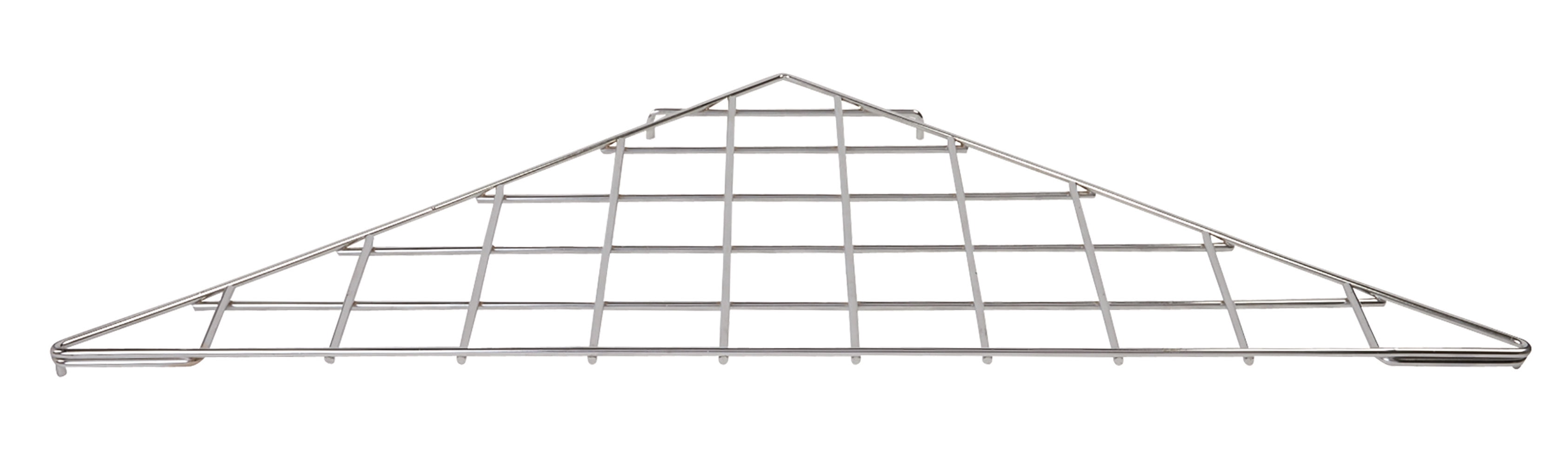 Triangle Chrome Shelf - 24"x 24" x 32" - For Wire Grid - Walmart.com
