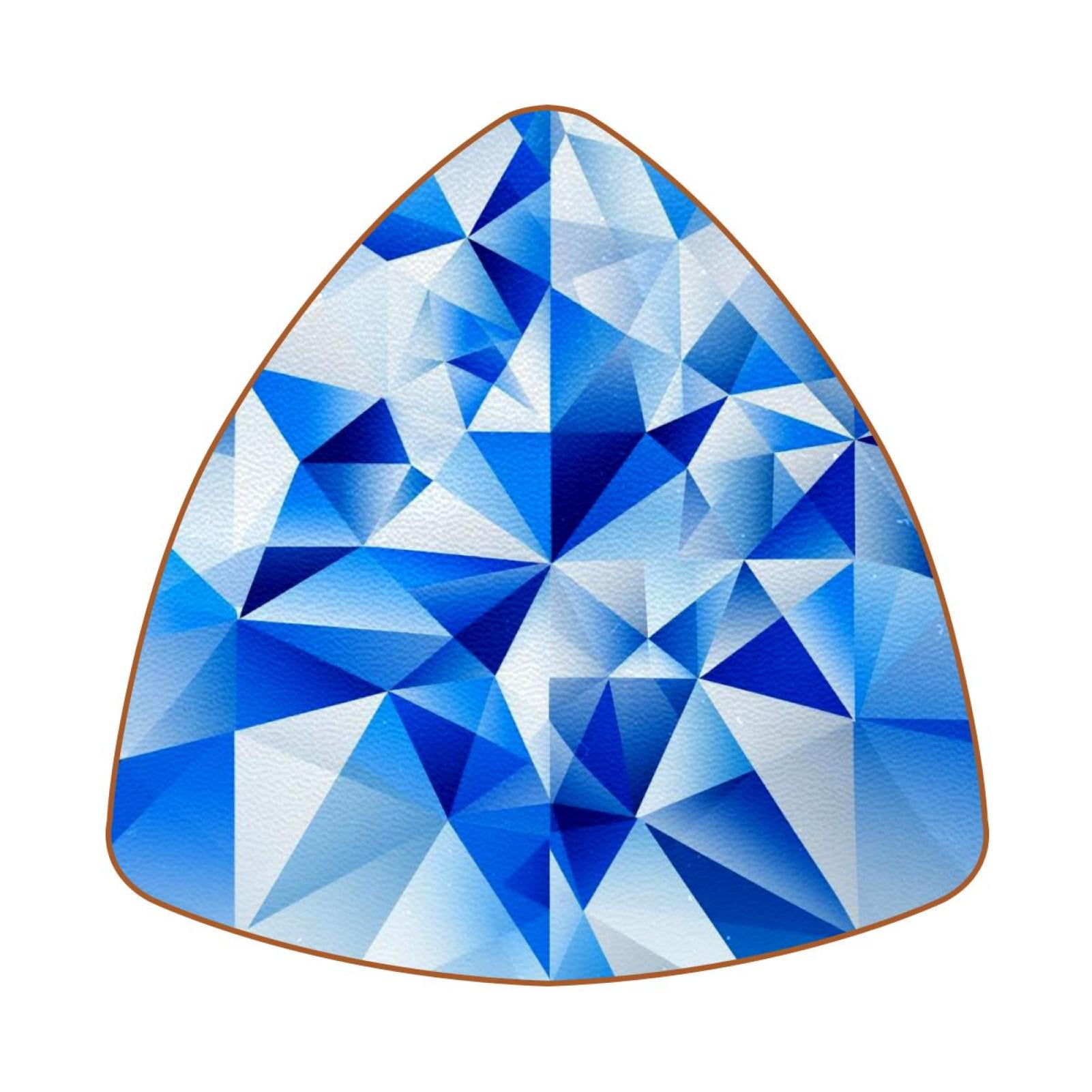 Triangle Coasters for Drinks Blue White Israel Flag Print Leather Mug ...