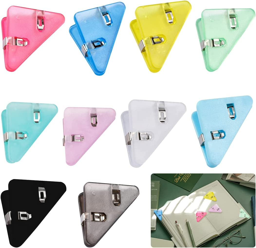 Triangle Corner Data Clip, Tutuviw Color Binder Document Clip ...