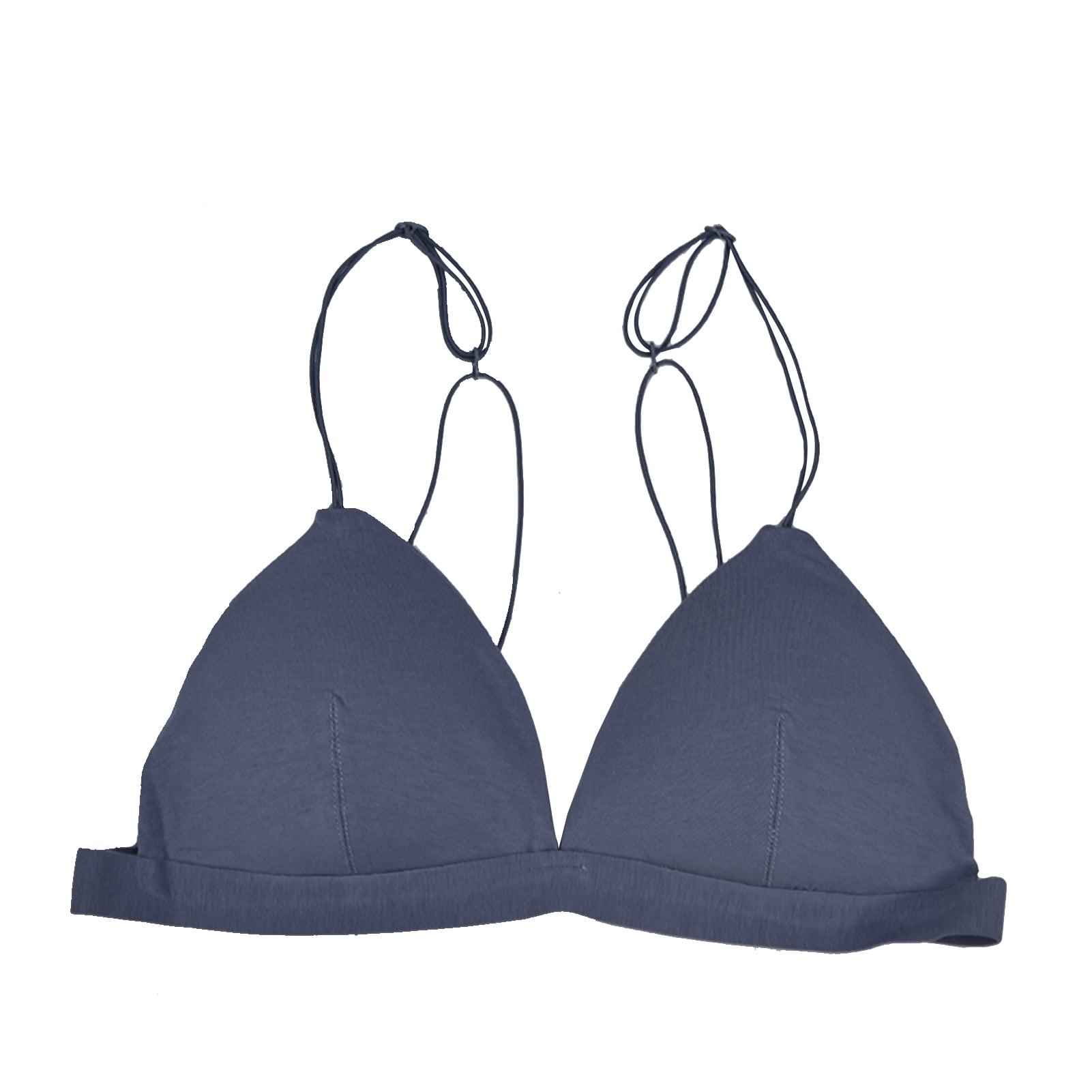 Triangle Cups Bralette V Neck Wireless Bras Simple Padded Everyday Bra ...