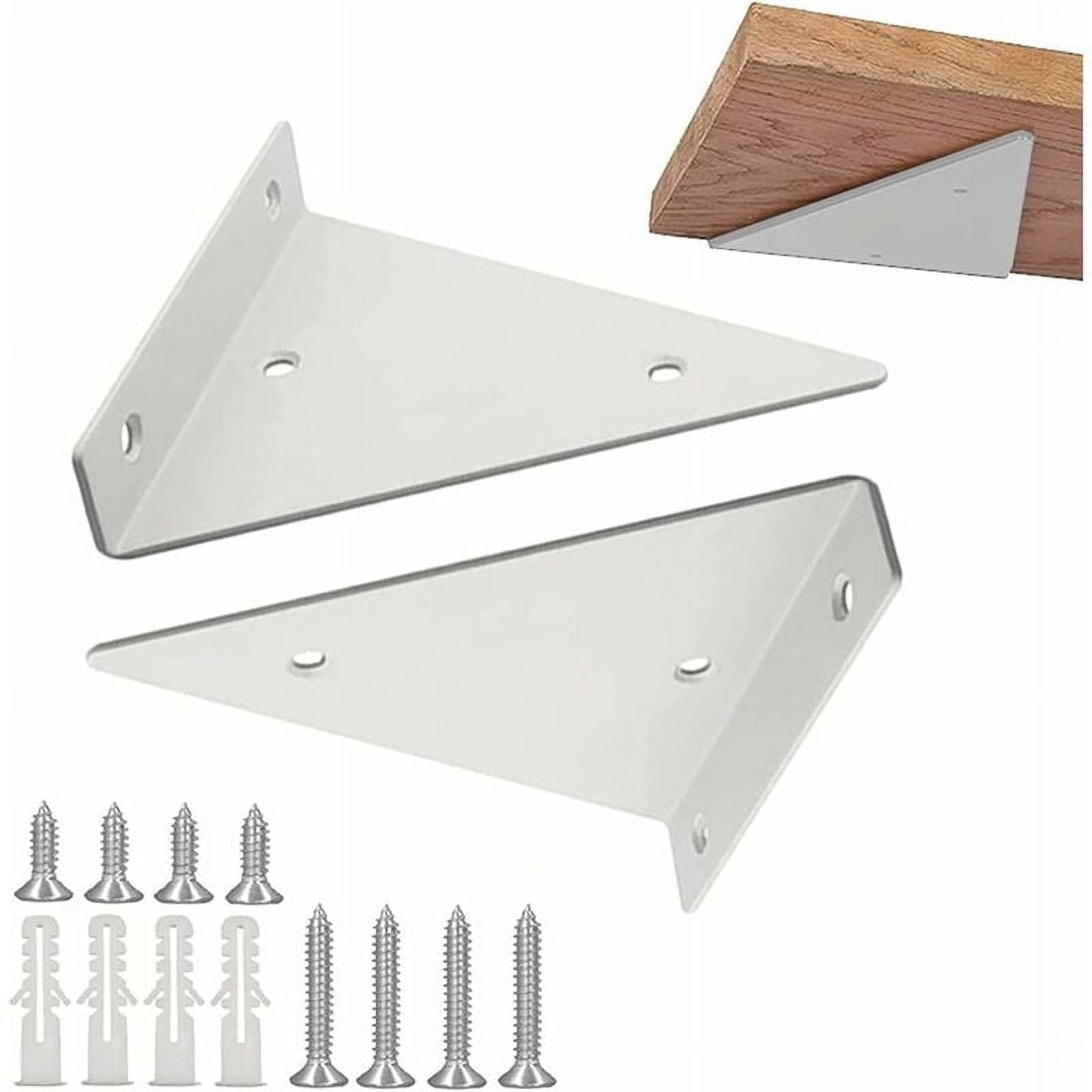 Triangle Design Shelf Bracket, Heavy Duty 90-Degree Angle Supports for ...