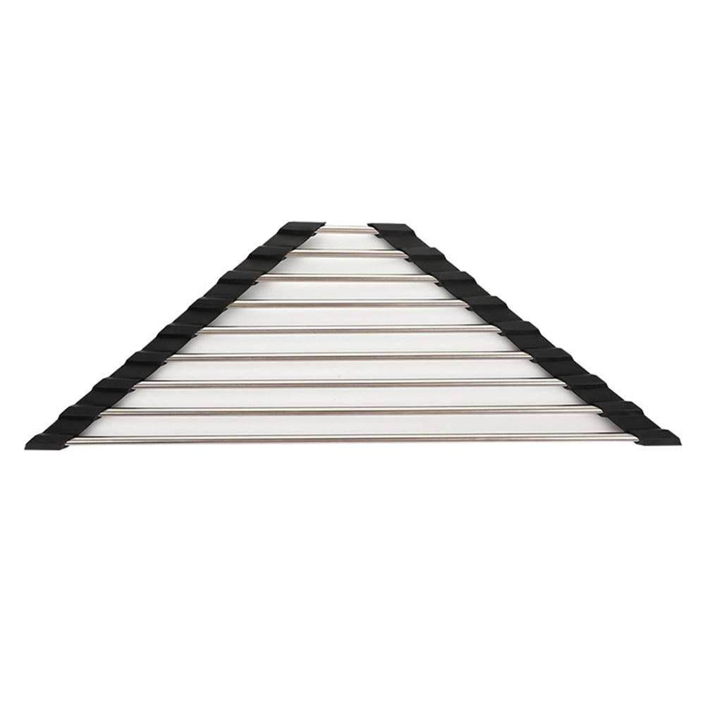 Triangle Dish Drying Rack for Sink Corner Roll Up Dish Drying Rack ...