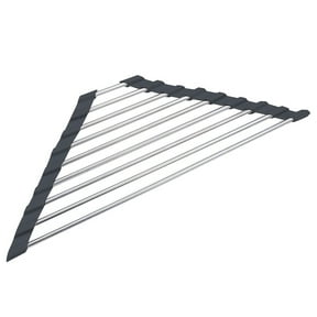 SHUYUE Sink Drying Rack, Triangle Roll Up Dish Drainer, Folding SUS304 ...