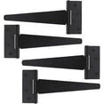 Triangle Door Hinge 4 Pk - Heavy Duty 8 Inch T-Strap Farmhouse Door ...