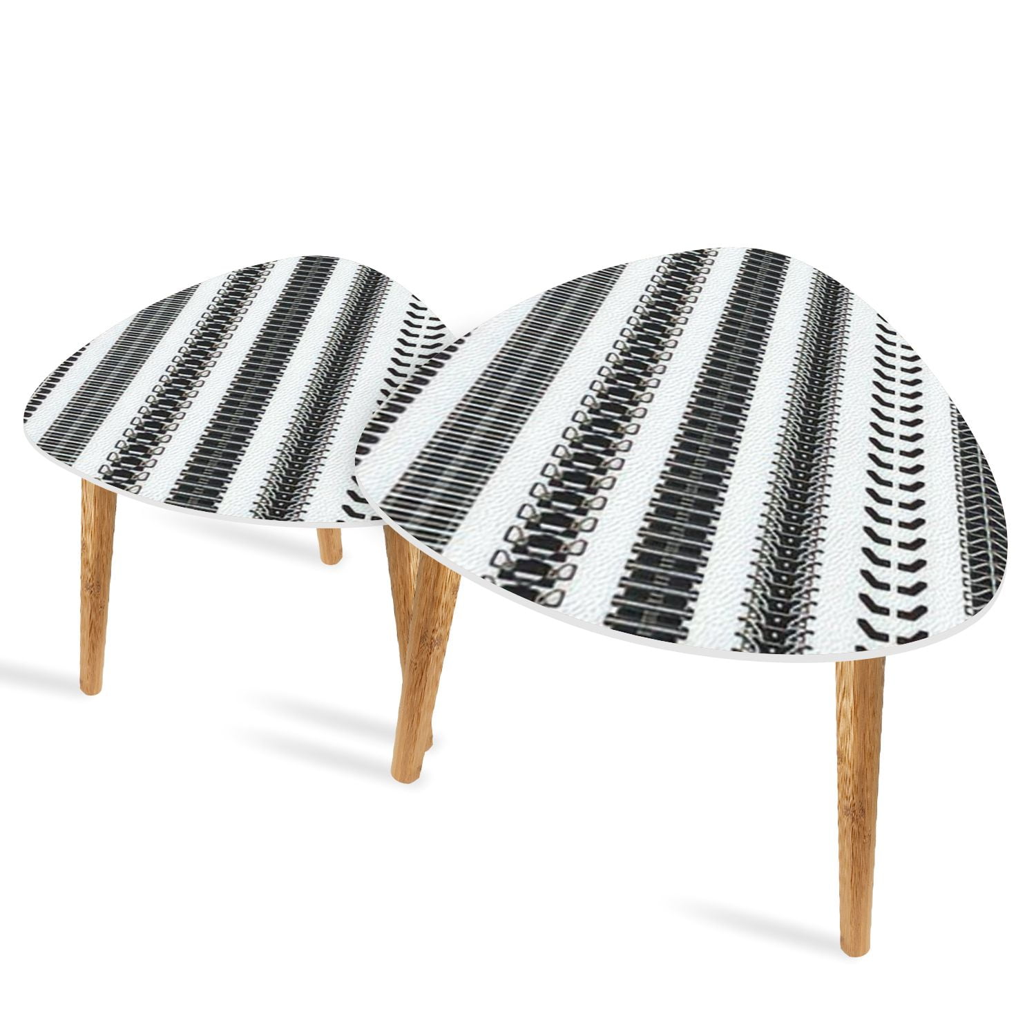 Triangle End Tables Set of 2 Collection tank tractor tracks seamless ...