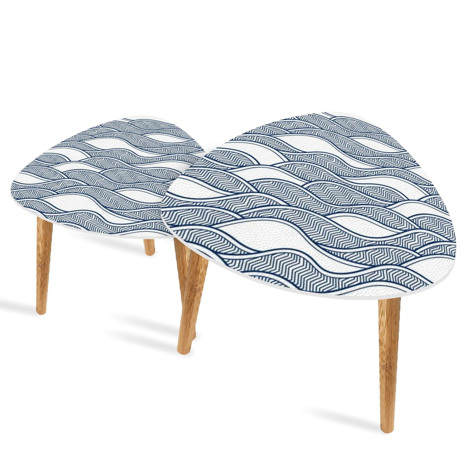 Triangle End Tables Set of 2 Decorative seamless border pattern ...