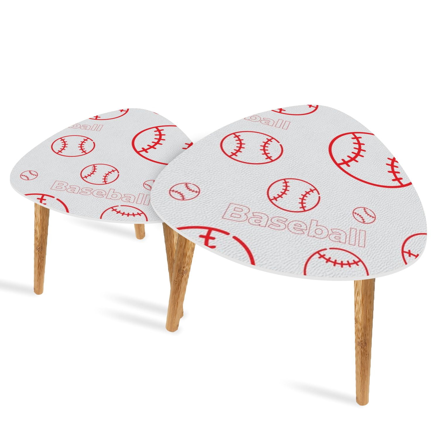 Triangle End Tables Set of 2 Seamless Pattern for Baseball Seamless ...