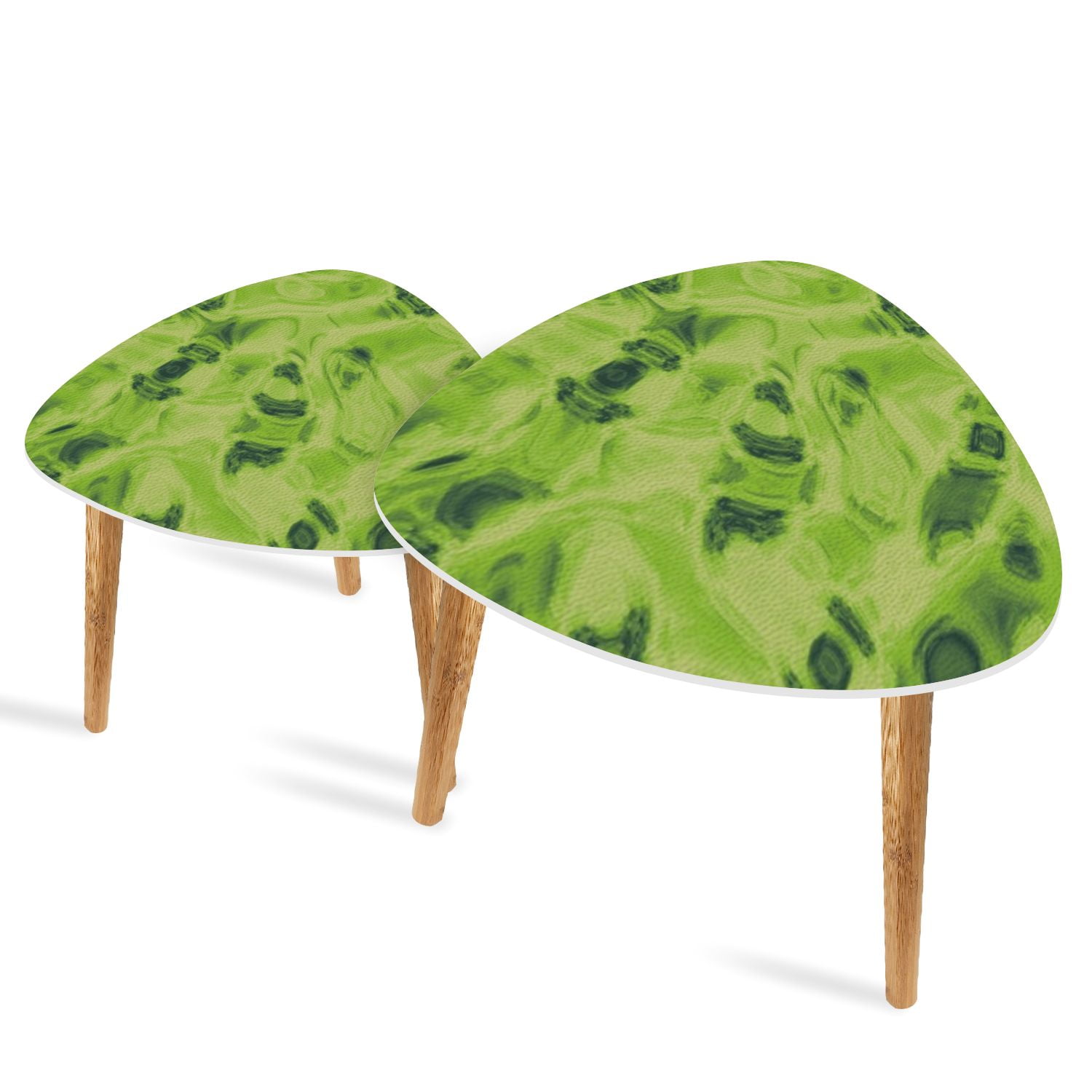 Triangle End Tables Set of 2 An abstract swirl abstract swirls dark ...