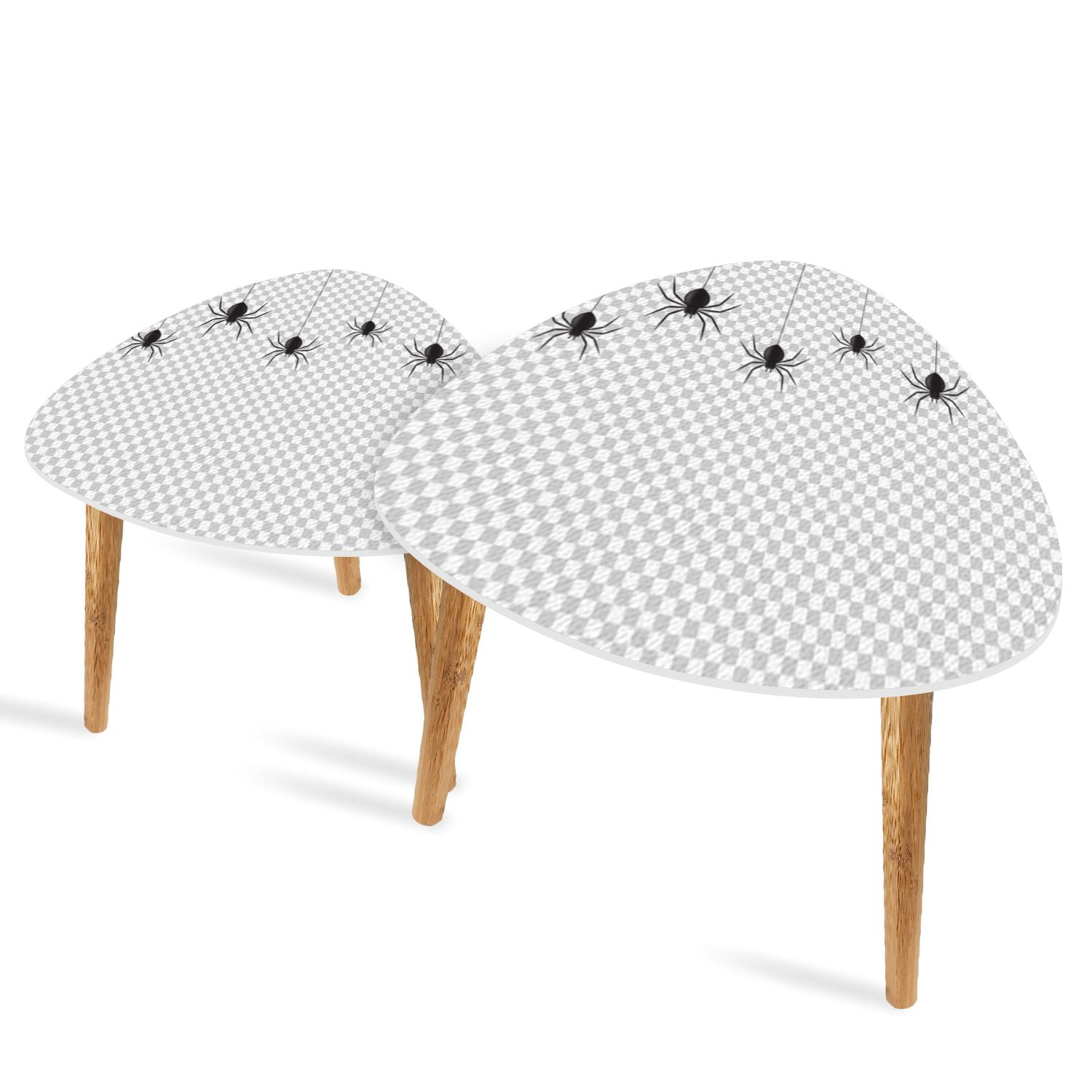 Triangle End Tables Set of 2 realistic seamless pattern hanging for ...