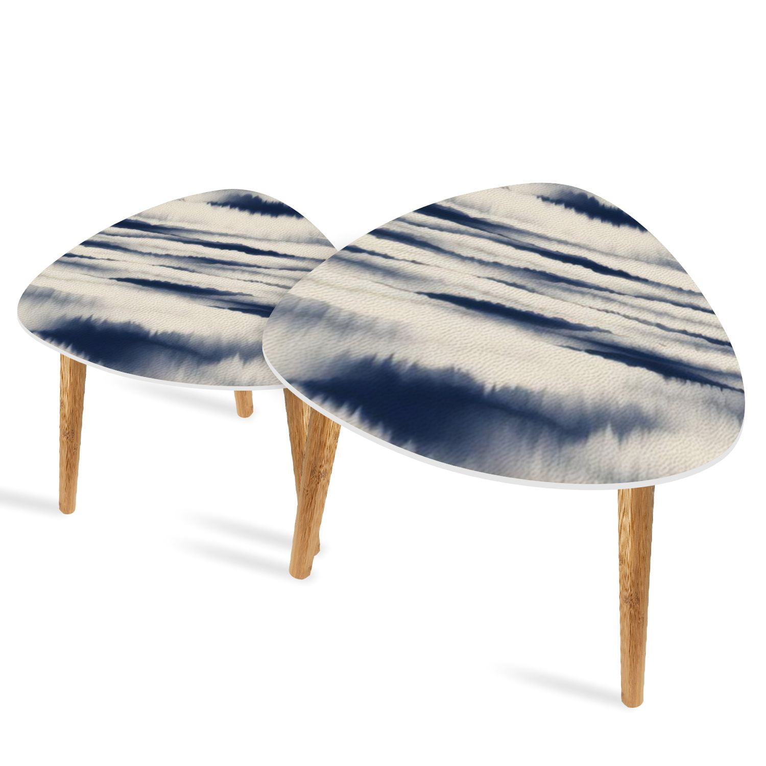 Triangle End Tables Set of 2 Abstract Seamless Pattern Small Coffee ...