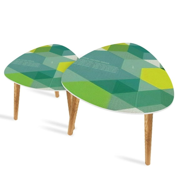 Triangle End Tables Set of 2 Book coverBackground ...