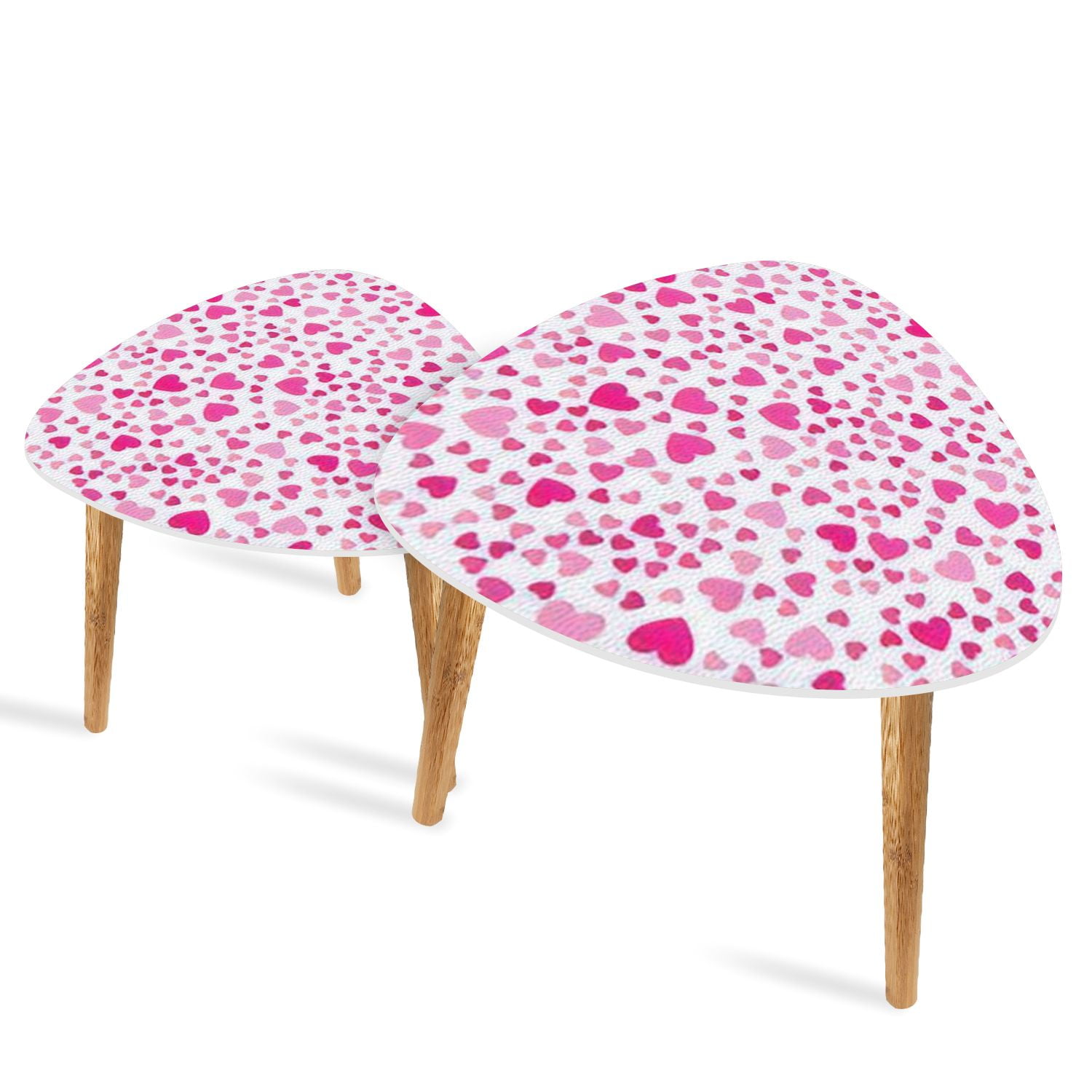 Triangle End Tables Set of 2 Cute little hearts seamless Small heart ...