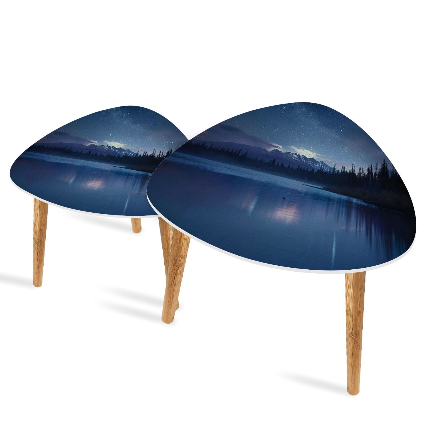 Triangle End Tables Set of 2 Edith Lake Jasper Alberta Kanada travel ...