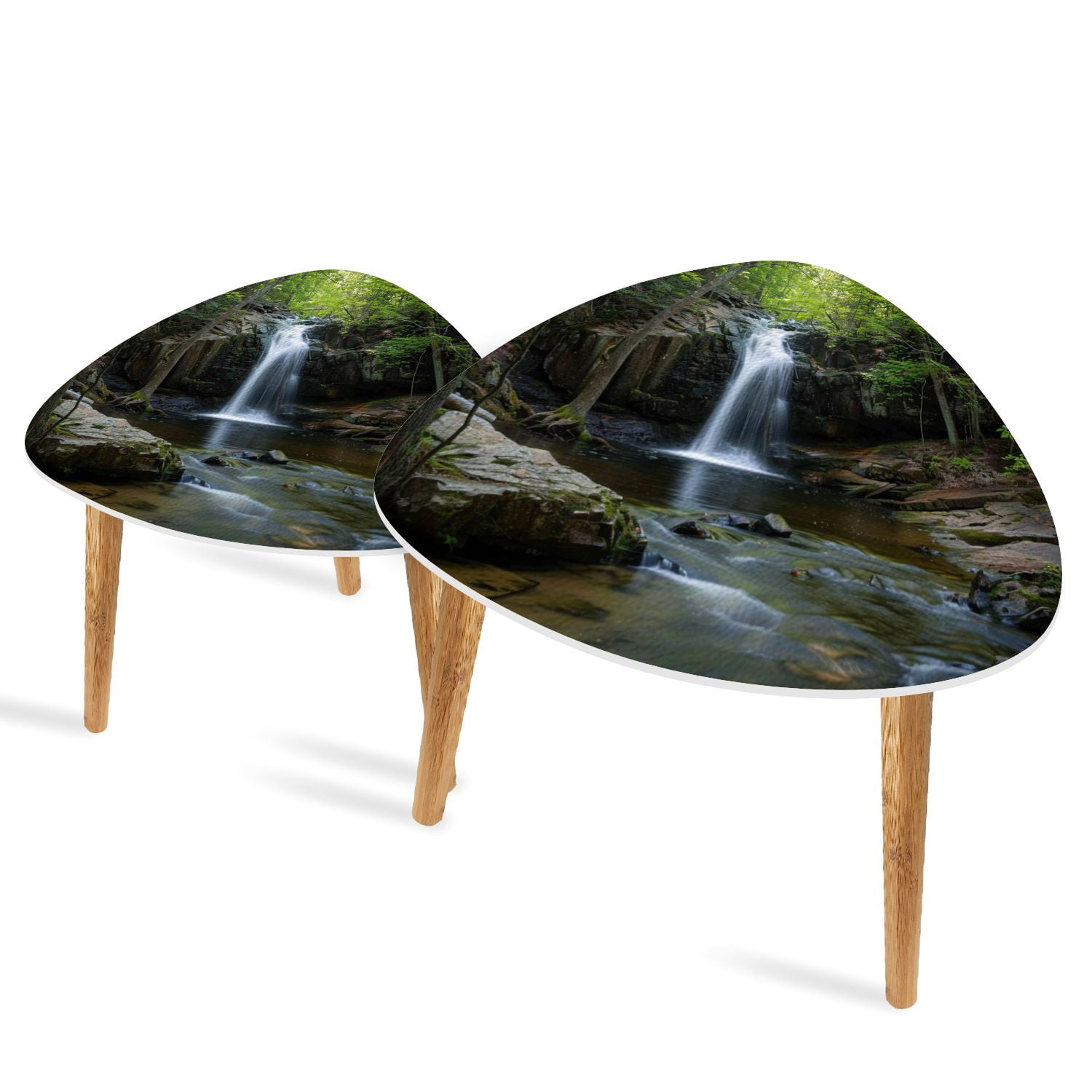Triangle End Tables Set of 2 Peavine Falls Oak Mountain State Park ...