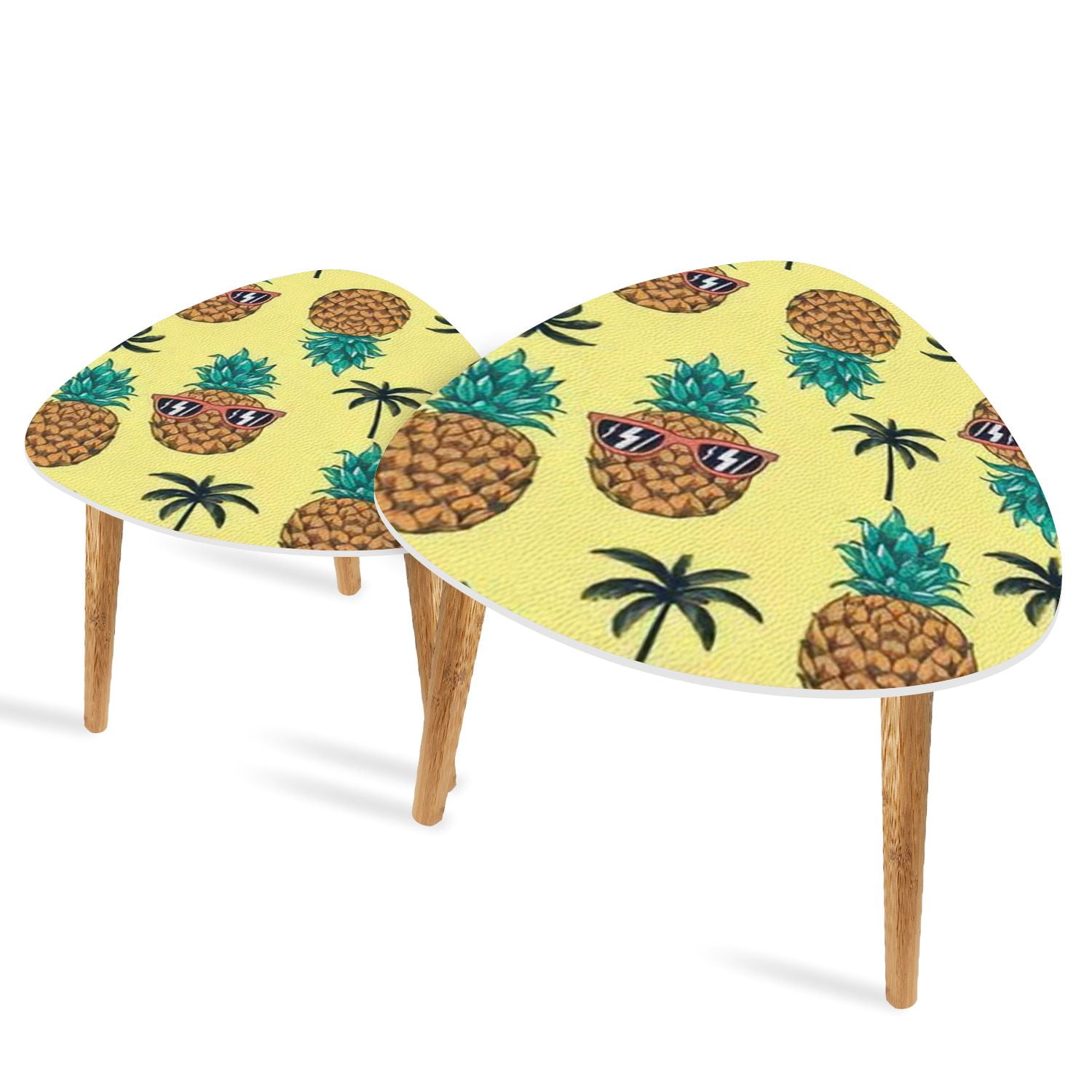 Triangle End Tables Set of 2 Pineapple sunglasses seamless For prints other uses Small Coffee ...
