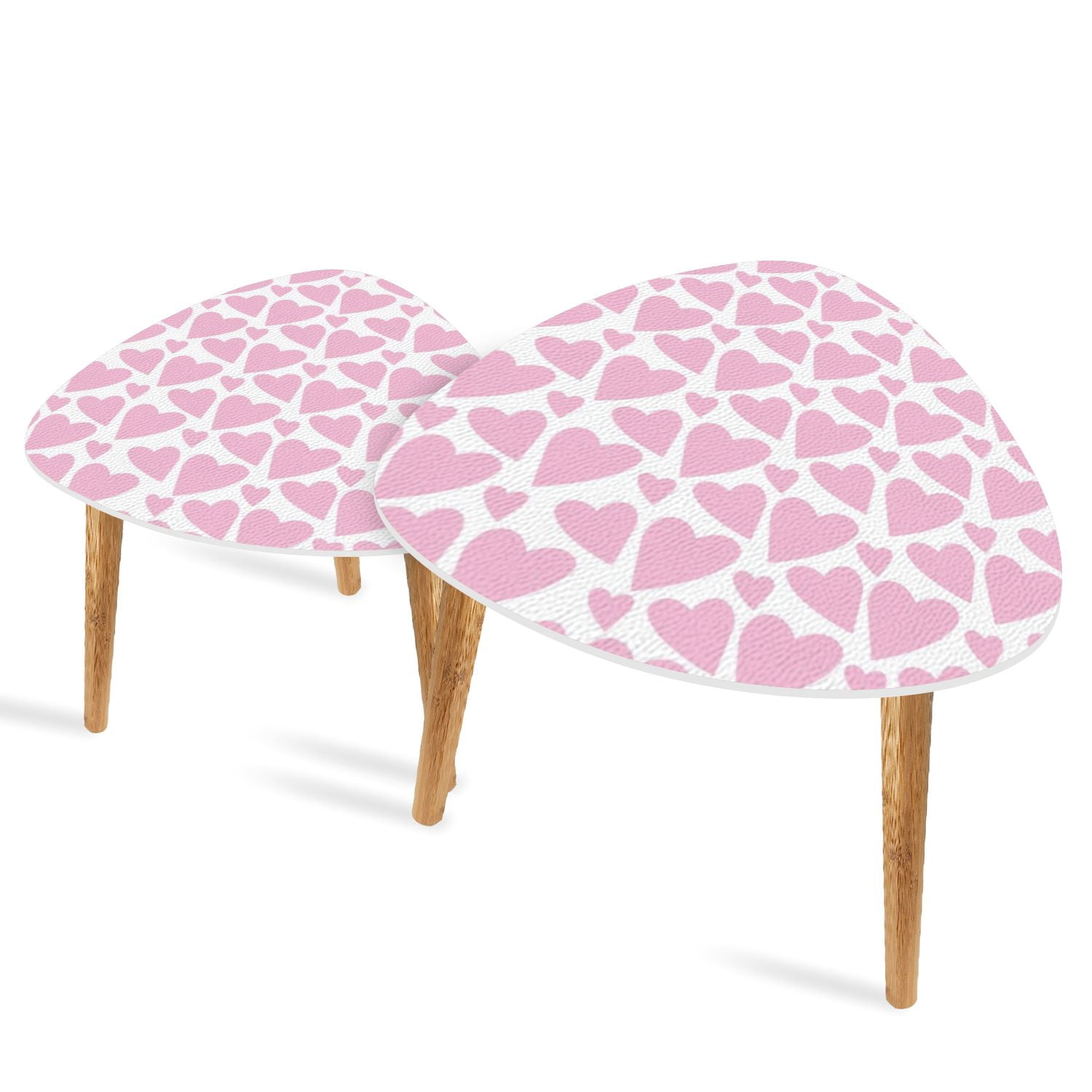 Triangle End Tables Set of 2 Seamless pattern pastel colors cloud ...
