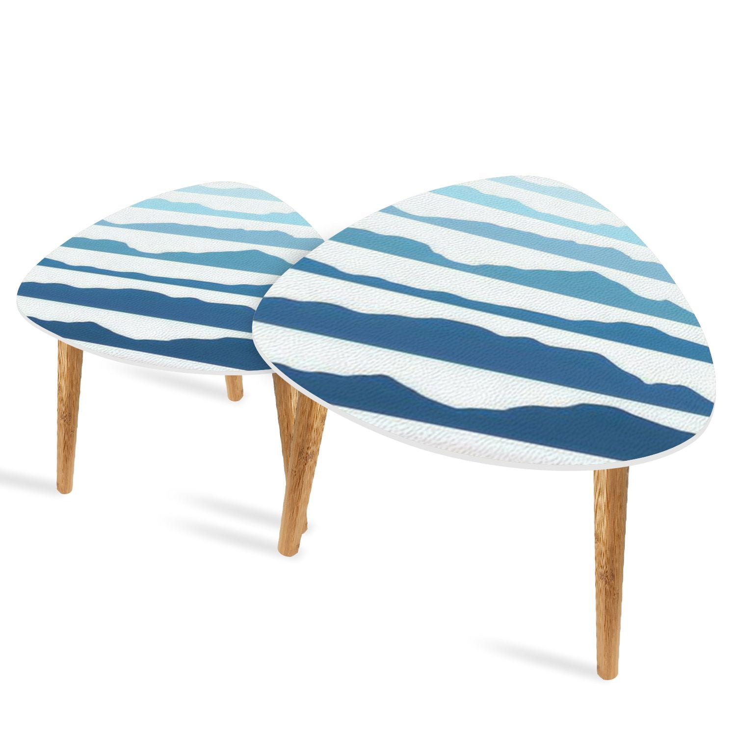 Triangle End Tables Set of 2 Set seamless mountain silhouettes Small ...