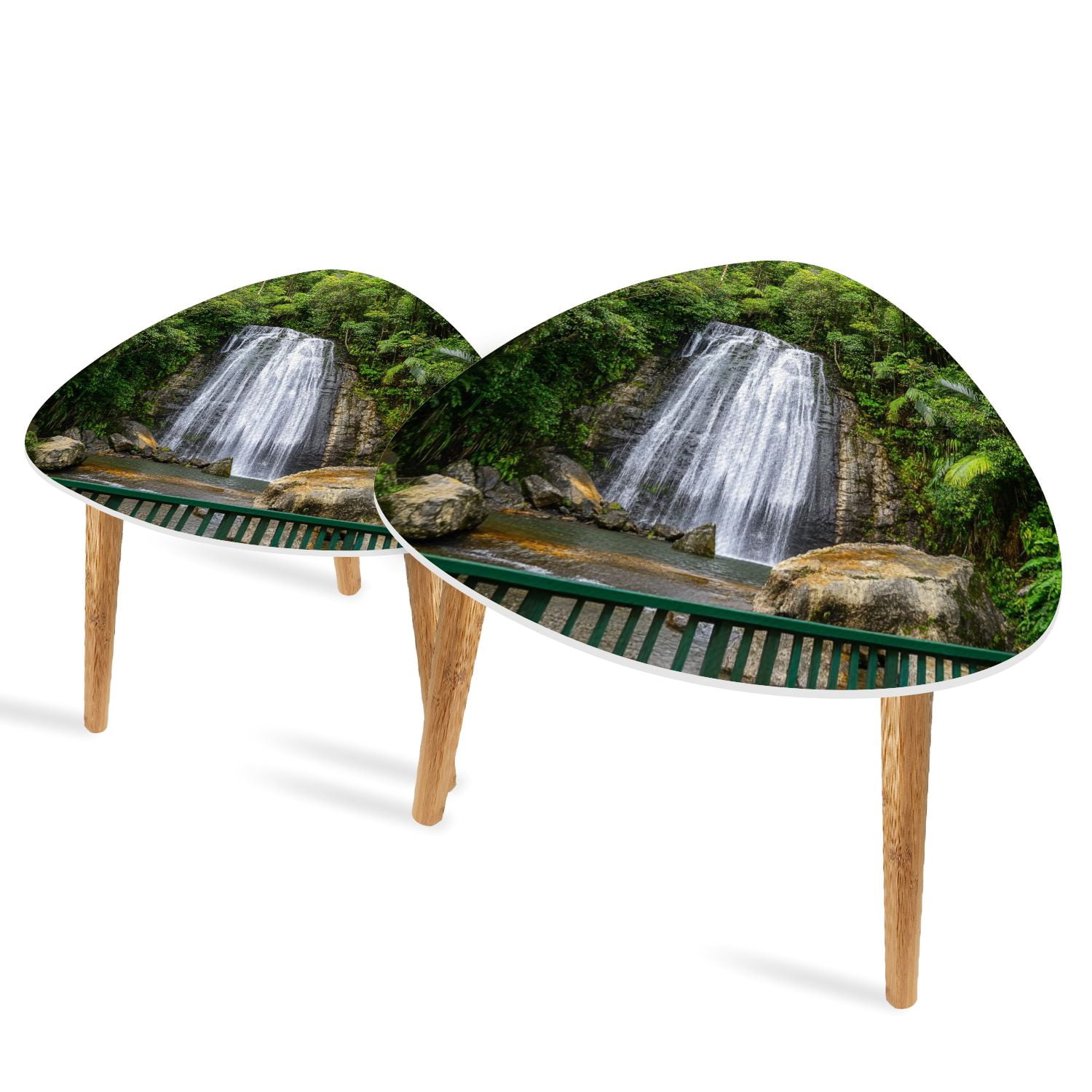 Triangle End Tables Set of 2 Spectacular popular roadside La Coca Falls ...