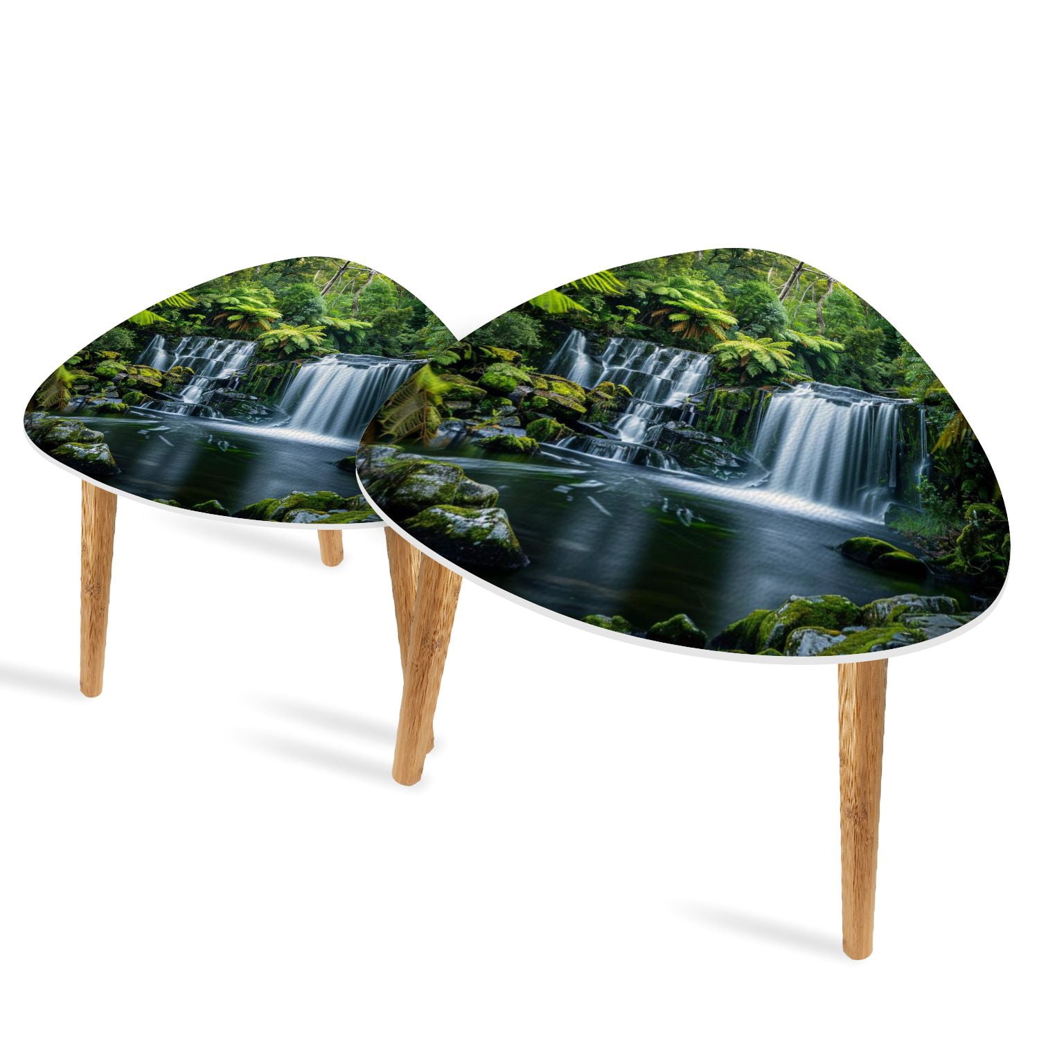 Triangle End Tables Set of 2 The Horseshoe Falls Mt Field National Park ...