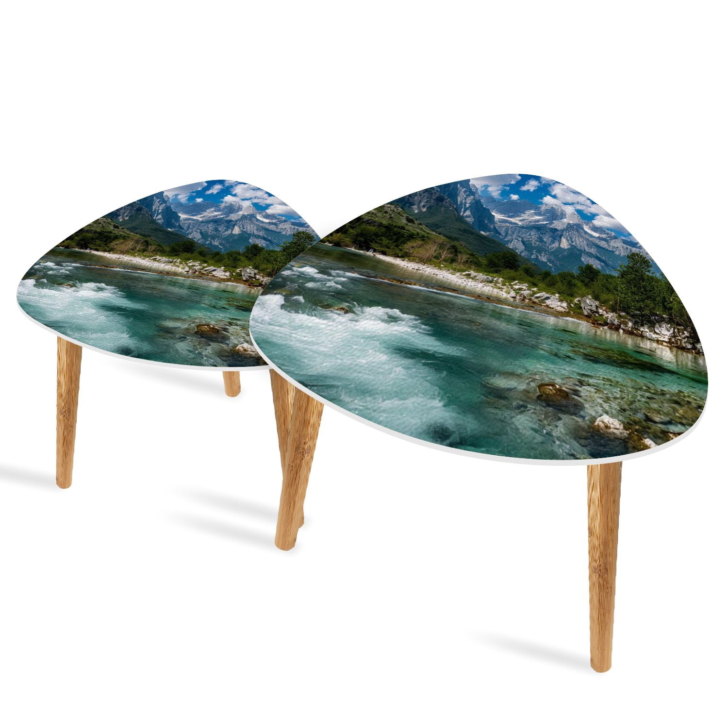 Triangle End Tables Set of 2 Theth National Park Albania most beautiful ...